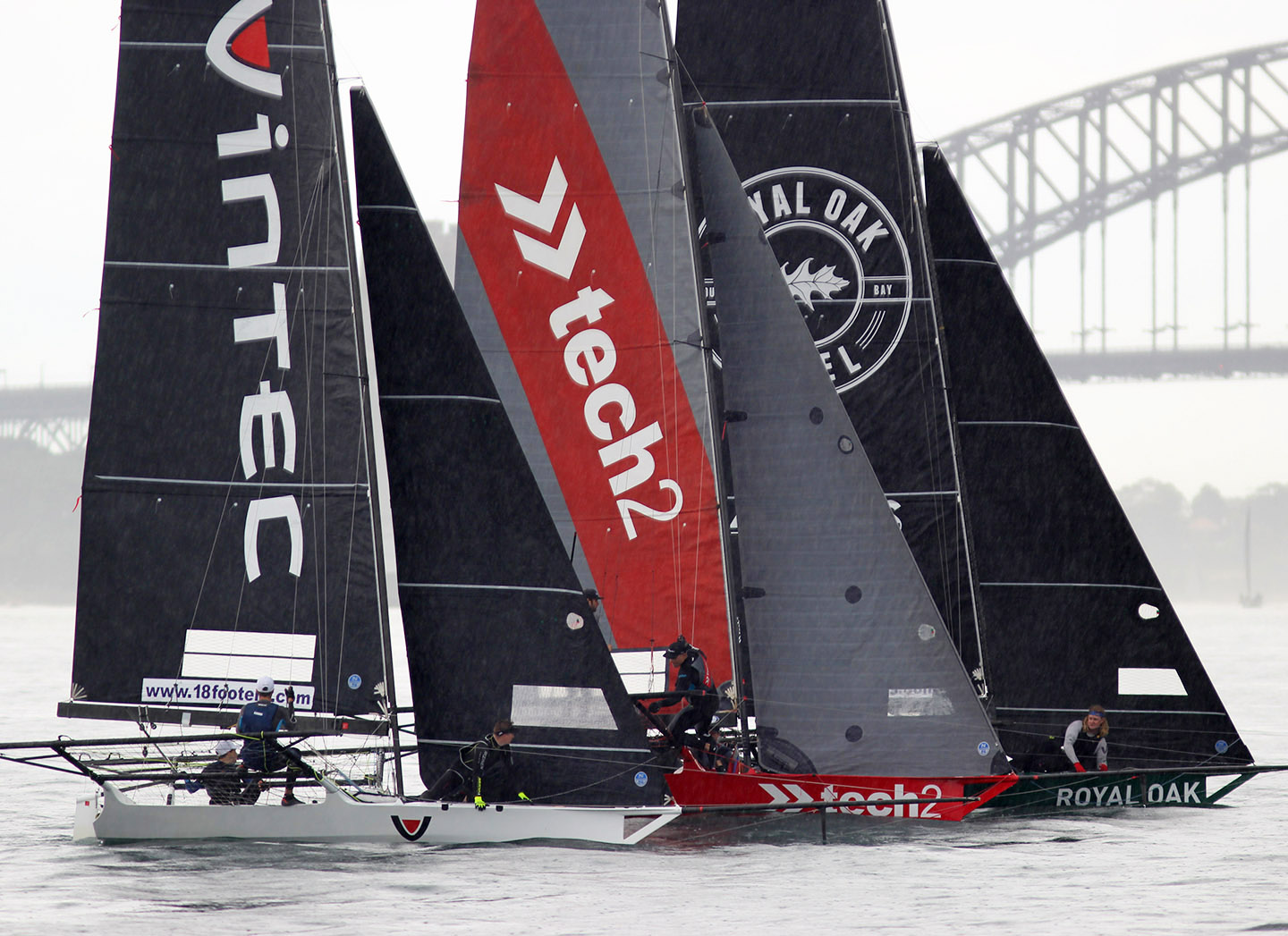 Flukey conditions for 18 footers Spring Series - MySailing