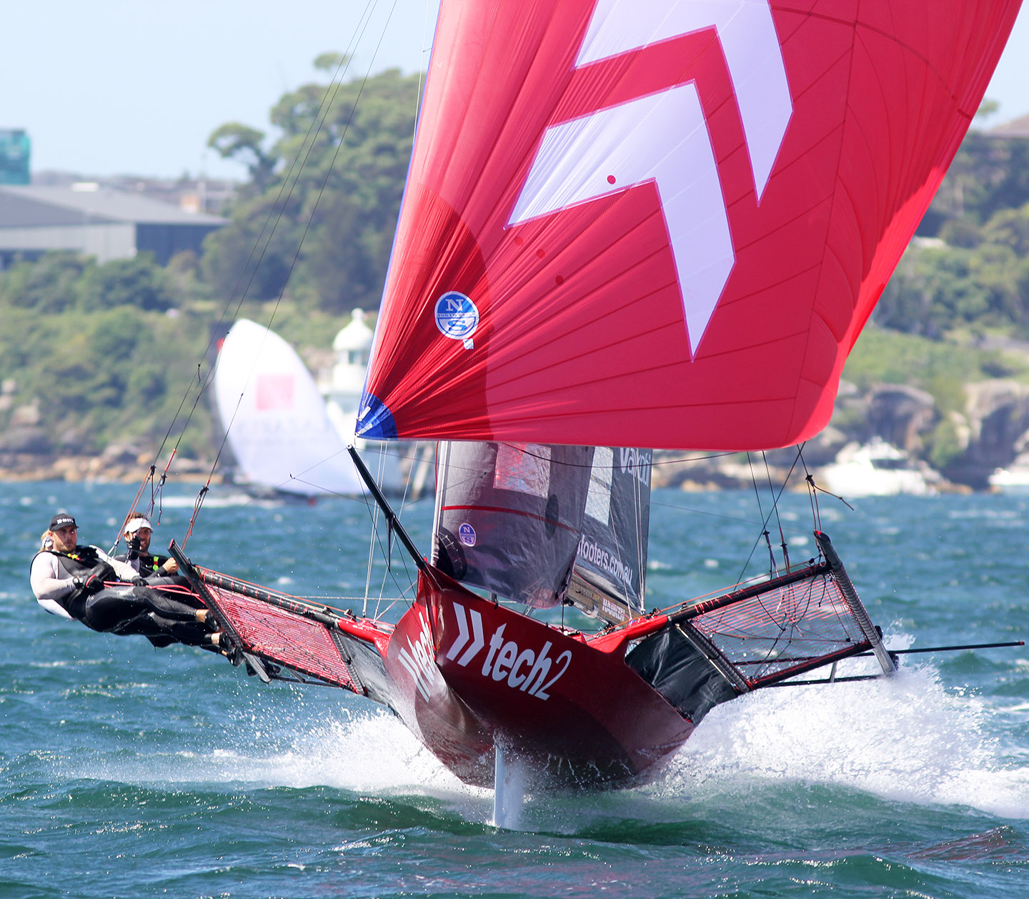 Tech2 wins three consecutive 18ft skiff Club Championships - MySailing