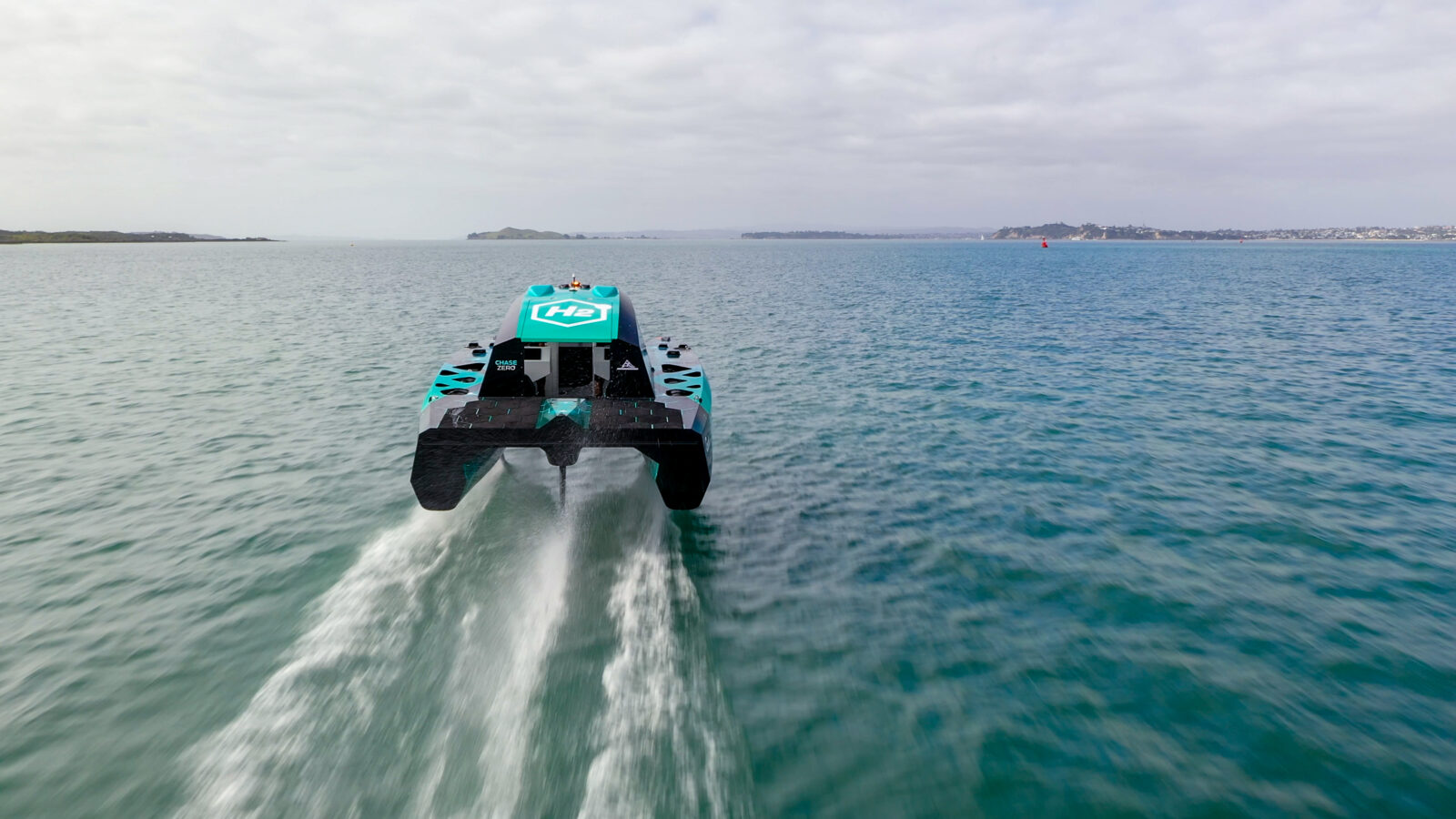 ETNZ's hydrogen powered foiling chase boat reaches speed milestone ...