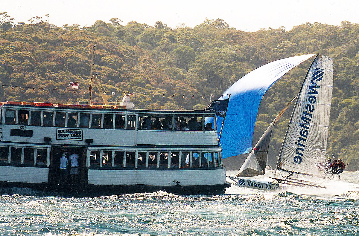 History of 18 Footer League's spectator ferry - MySailing