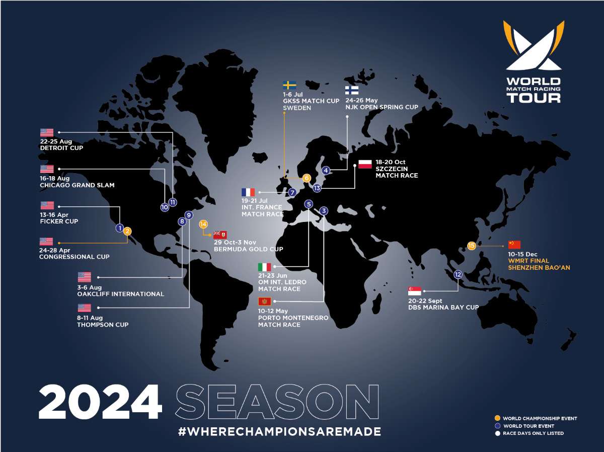World Match Racing Tour (WMRT) announces 2024 championship season ...